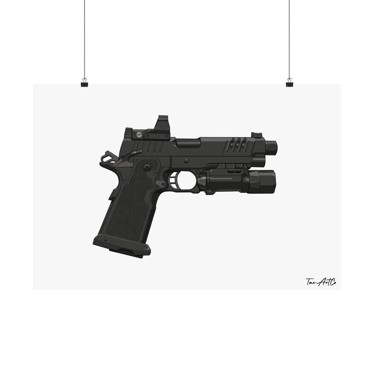Handgun v4 - Matte Poster – TacArt