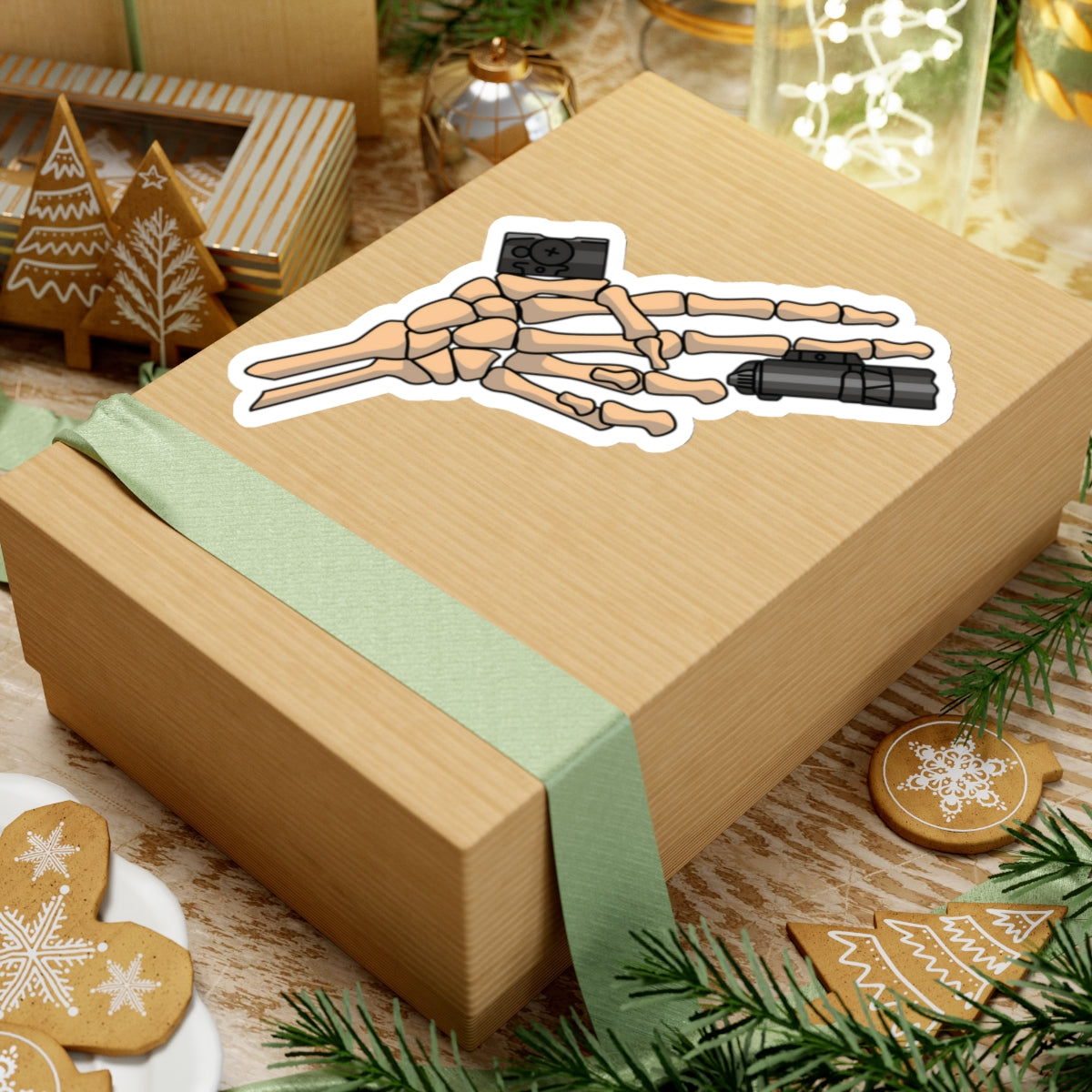 TacArt Skeleton Finger Gun v2 - Sticker