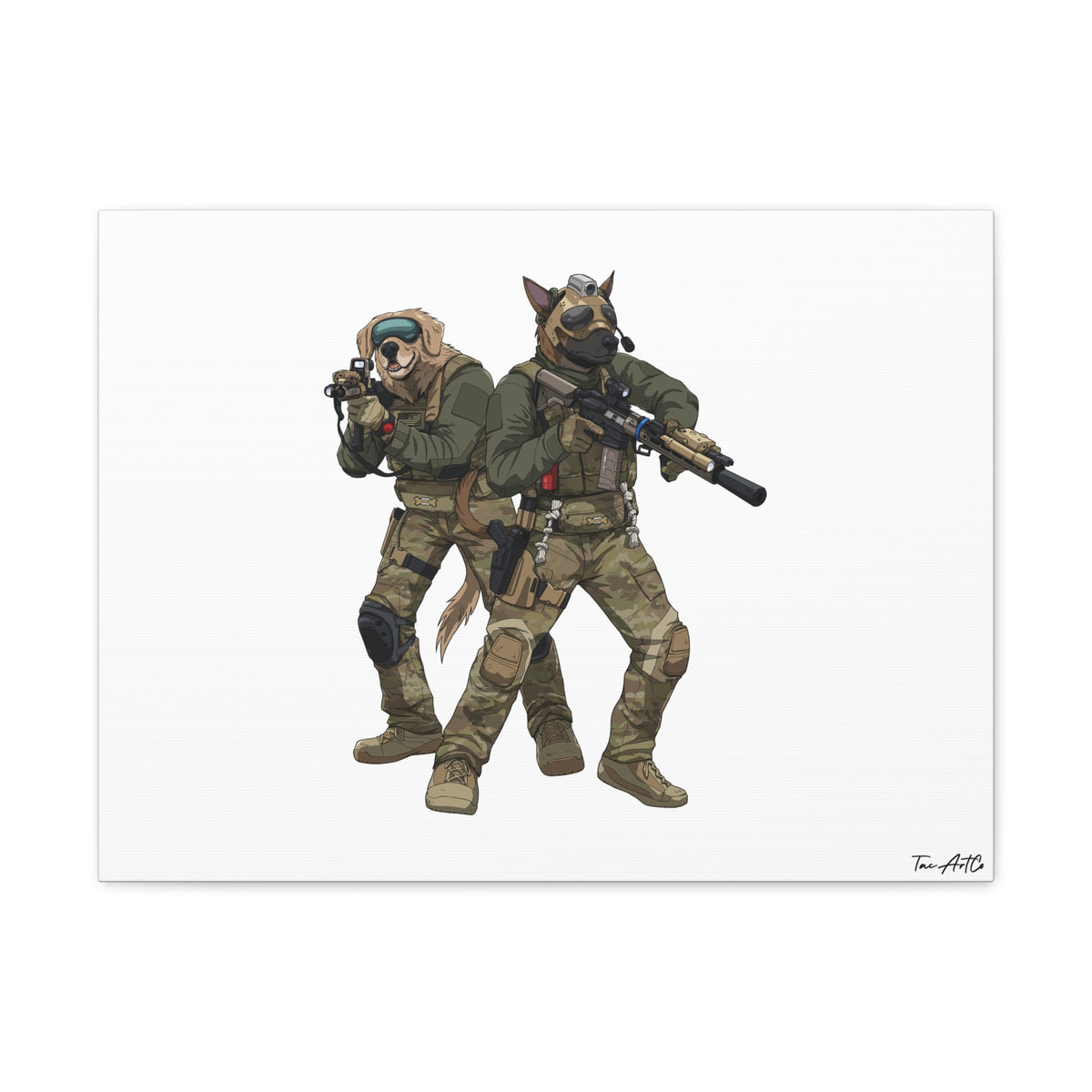Assault Dogs - Canvas Print – TacArt