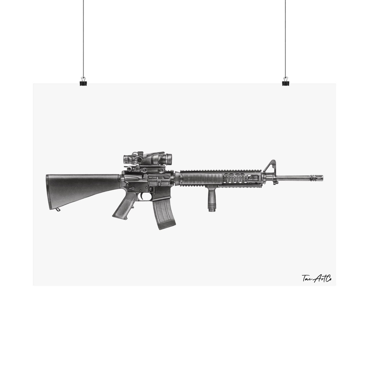 M16A4 - Matte Poster – TacArt