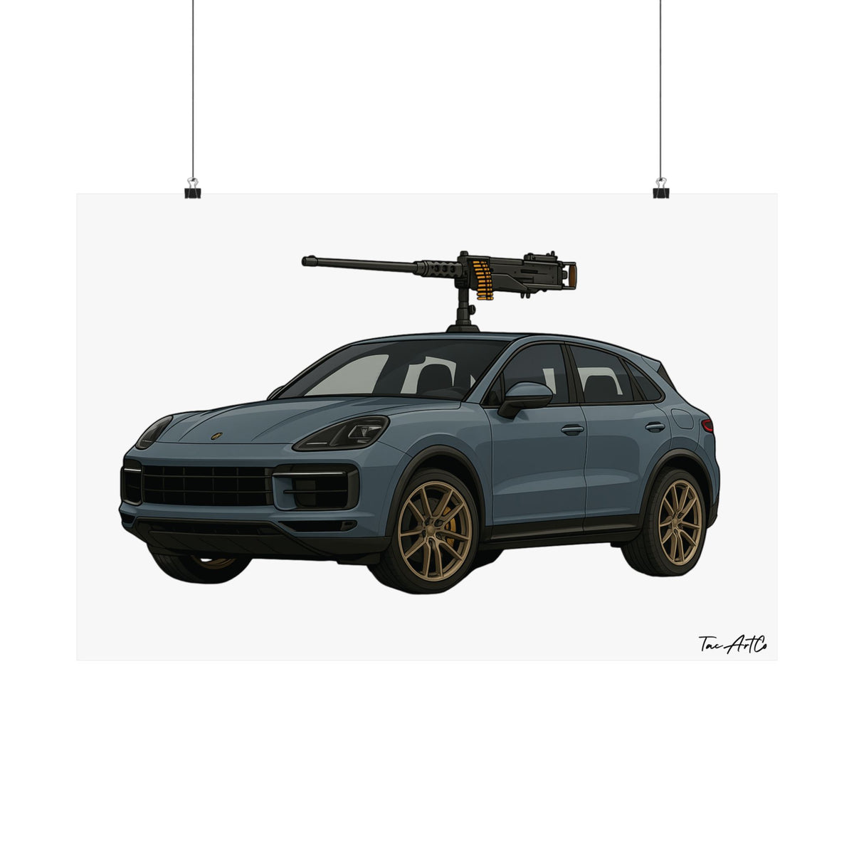 Porsche Cayenne Technical - Matte Poster – TacArt
