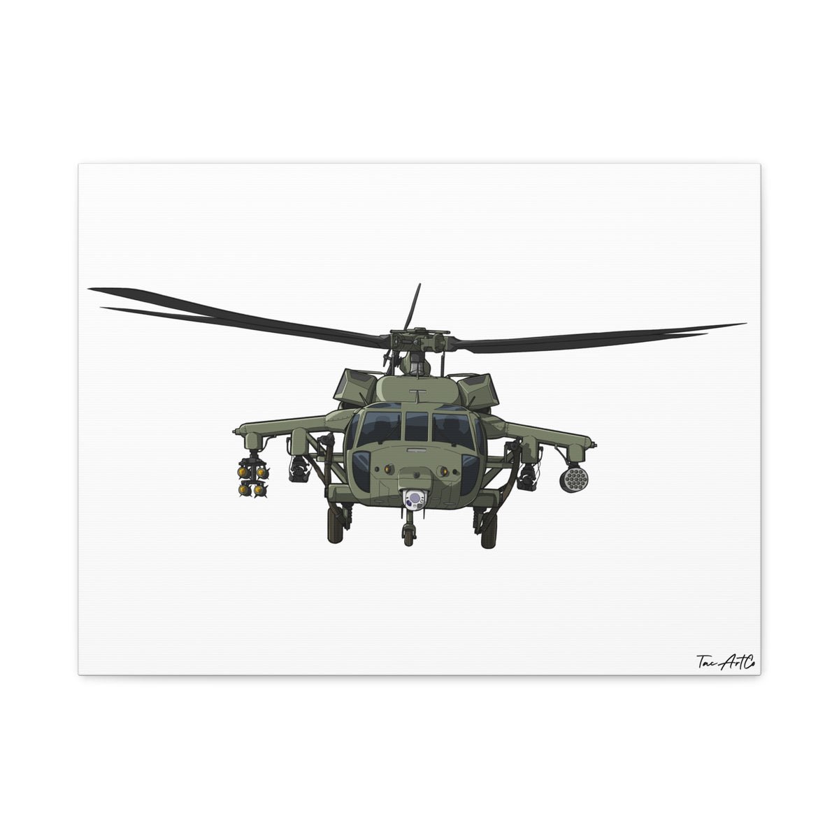 Black Hawk Helicopter – Canvas Print – TacArt
