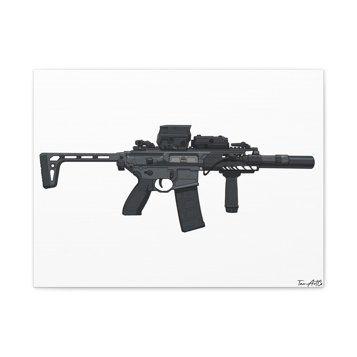 SIG MCX – Compact Rifle Canvas Print – TacArtCo