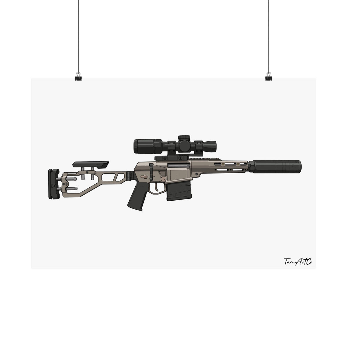 Bolt Gun v3 - Matte Poster – TacArt